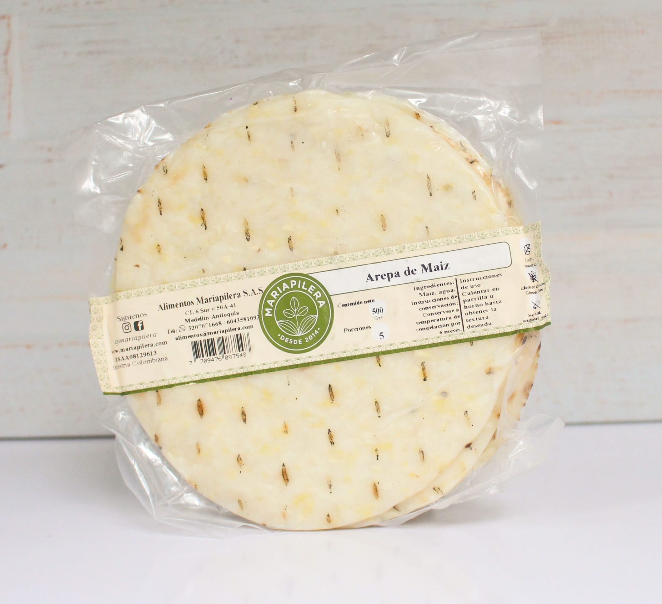 Arepa de maíz - Mariapilera